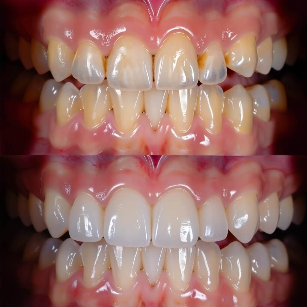 What do teeth look like under veneers? - Harley Street Smile Clinic